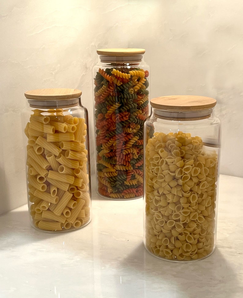 3 Jar Set Large Jars Jars and Containers Jars for Kitchens Decorative ...