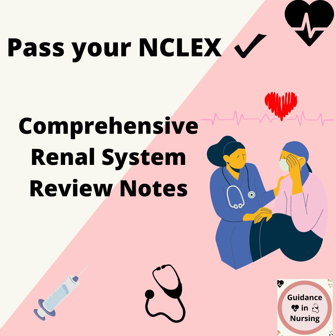 NCLEX- Renal System Review Notes - Etsy