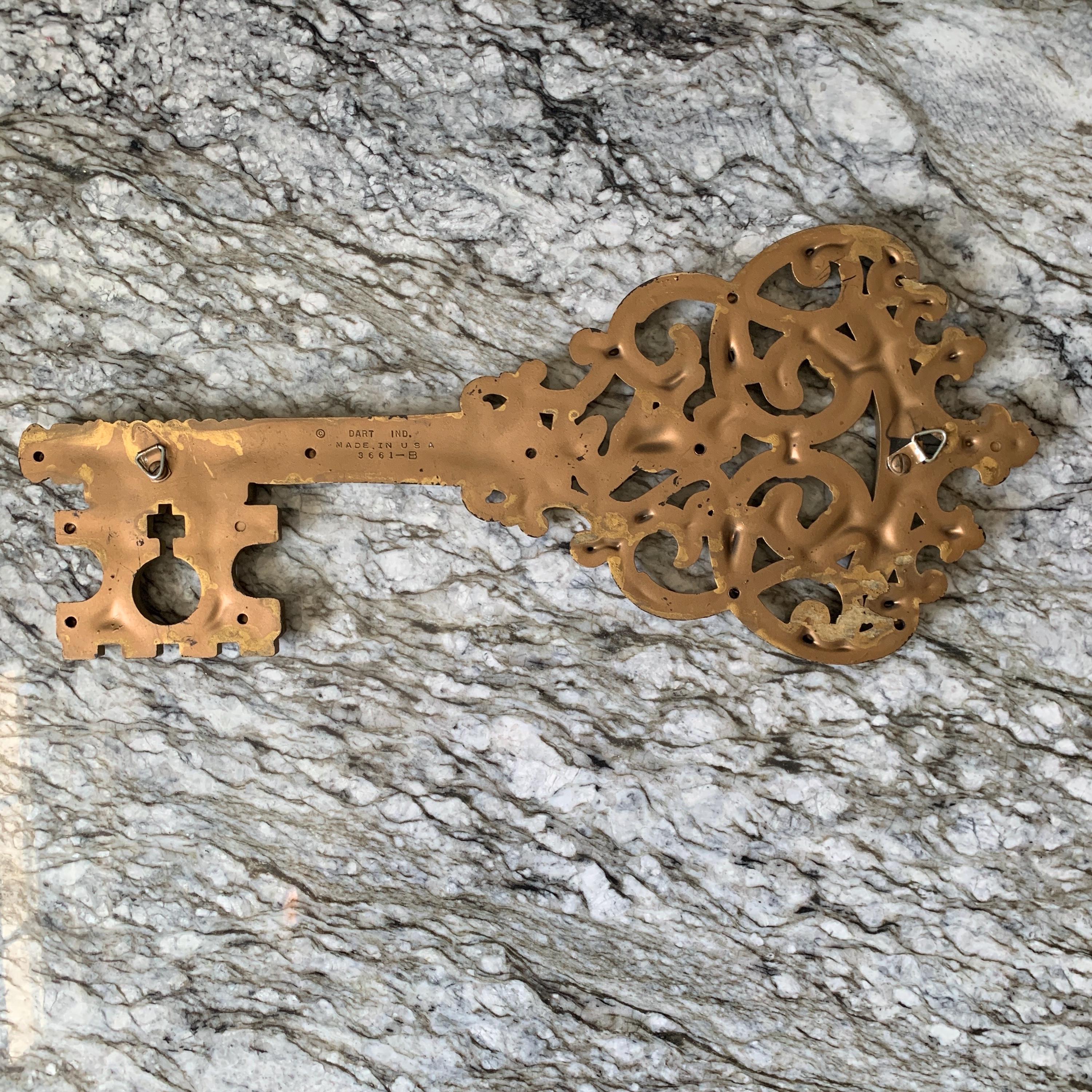 Vintage Gothic Skeleton Key: Dart Industries Plastic Wall Decor With ...