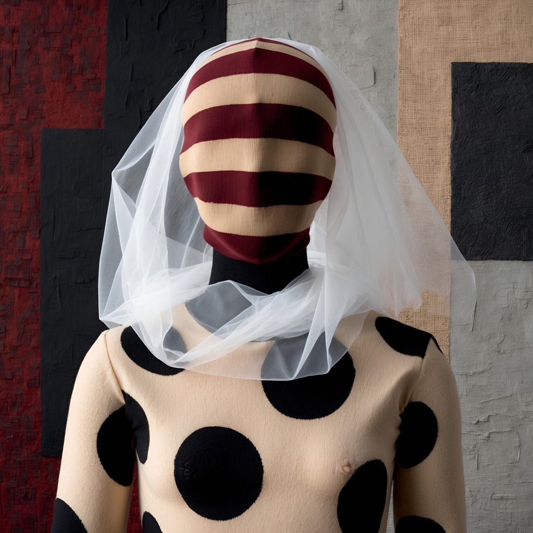 Enigmatic Veil: the Faceless Enigma Surreal Art, Abstract Figure ...