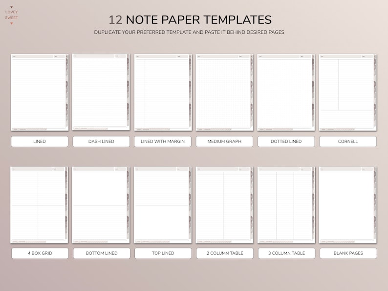 Undated Digital Planner iPad Goodnotes PDF | Hyperlinked Portrait ...