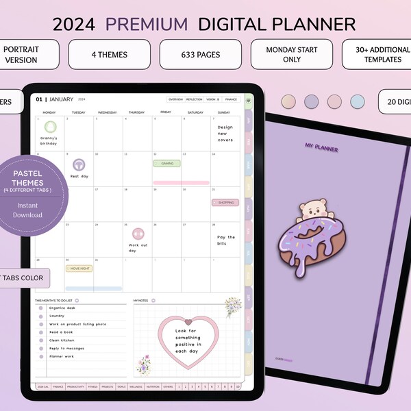 Digital Planner - Etsy