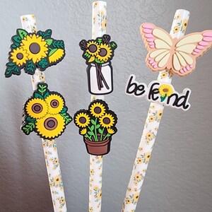 Straw Accessories | Straw Toppers | Cute Plastic Straw Toppers for ...