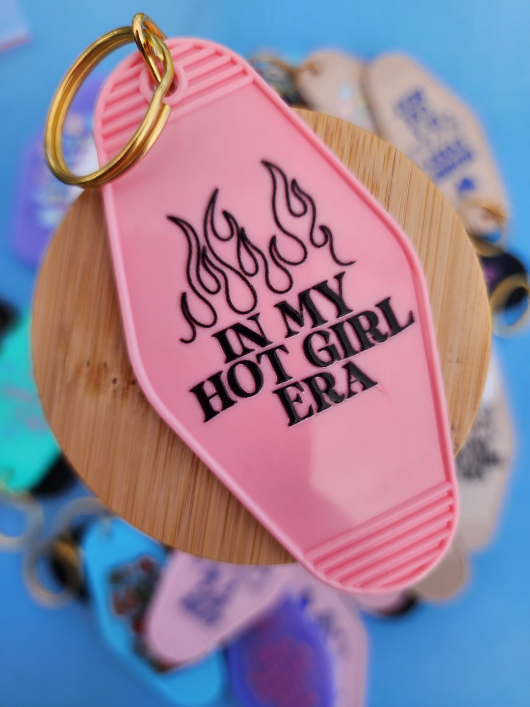 In My Hot Girl Era Hotel/motel Retro Keychain Trendy, Pretty, and Funny ...