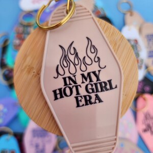 In My Hot Girl Era Hotel/motel Retro Keychain Trendy, Pretty, and Funny ...