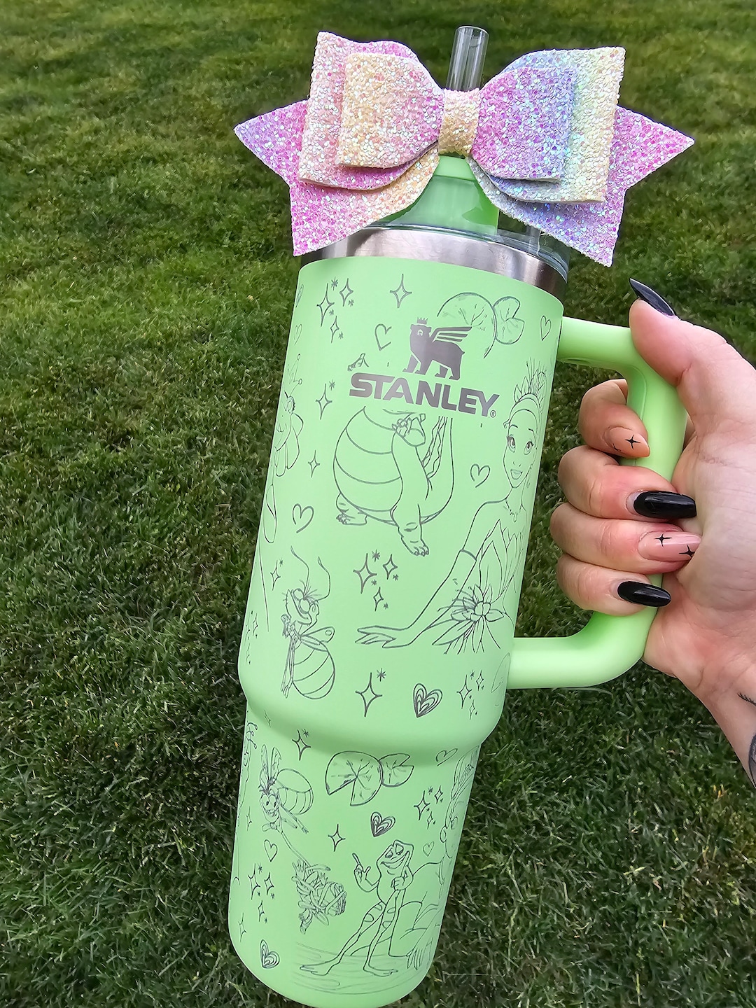 Engraved Tiana 30oz Stanley Tumbler Princess and the Frog Themed ...