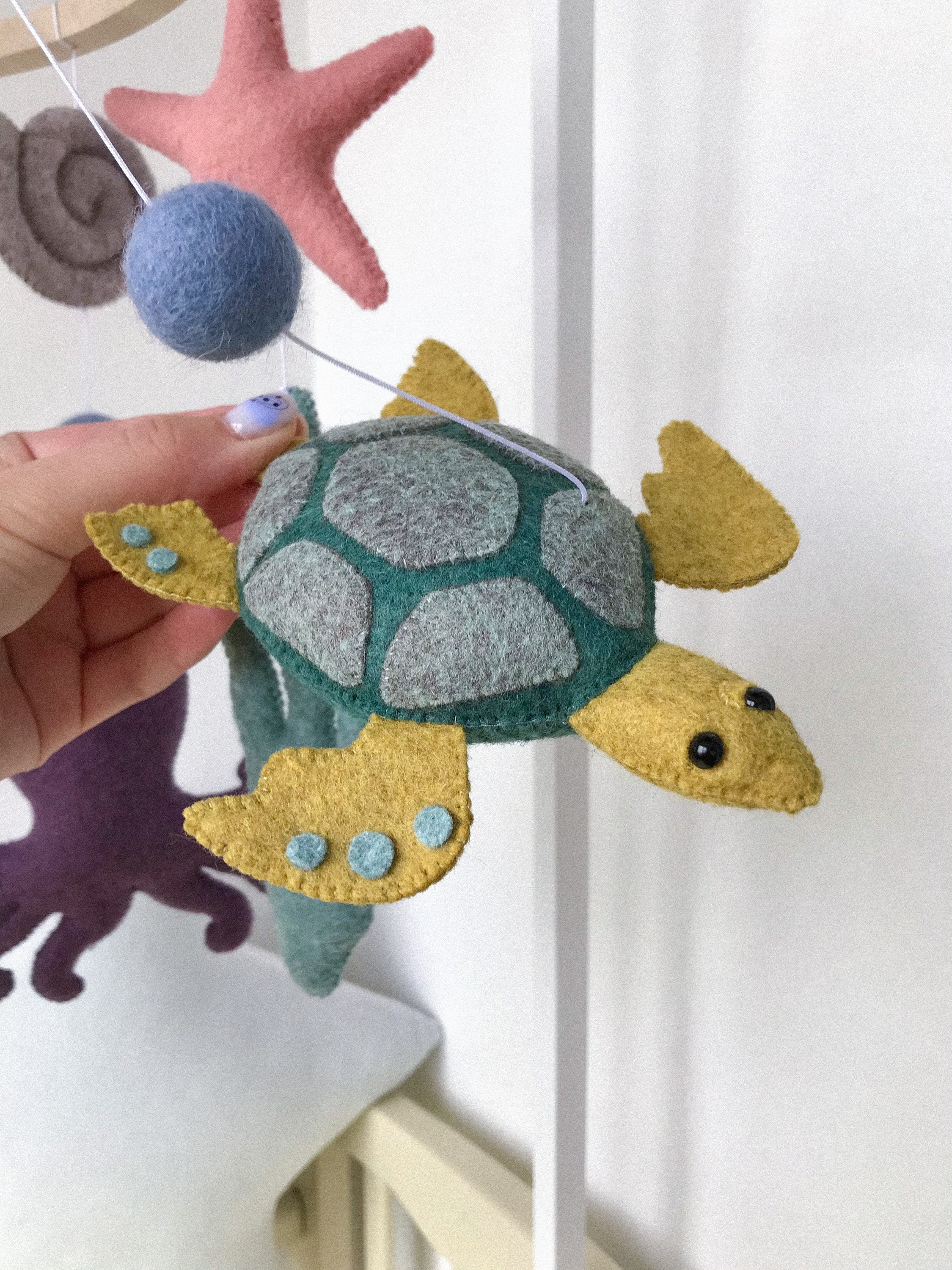 Baby Mobiles Ocean, Ocean Nursery Decor, Felt Mobile Under the Sea ...