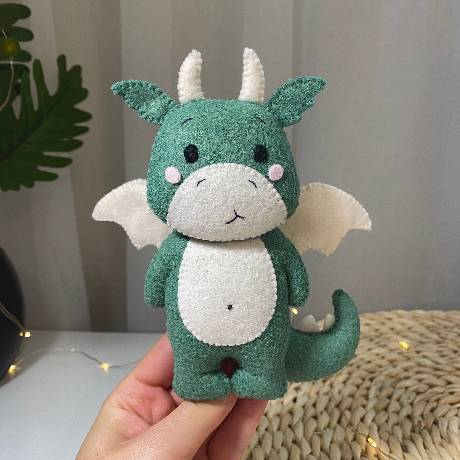 Felt Dragon PDF Pattern, Dragon Pattern Sewing, Cute Dragon Felt ...