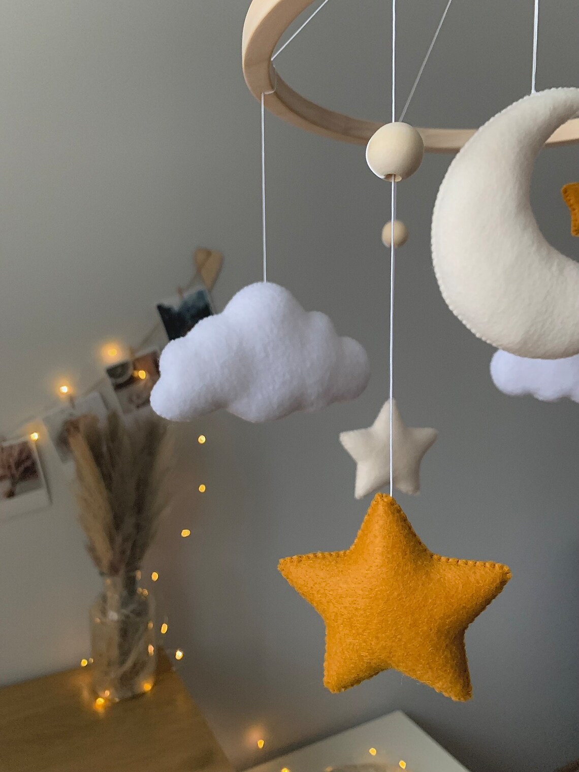 Moon and Stars Baby Mobiles, Neutral Baby Mobiles, Night Sky Mobile ...