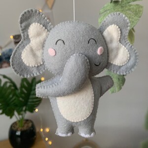 Safari Baby Mobiles, Felt Mobile With Safari Animals Elephant Lion ...