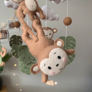 Safari Baby Mobiles, Mobile With Monkeys, Neutral Baby Mobiles, Nursery ...