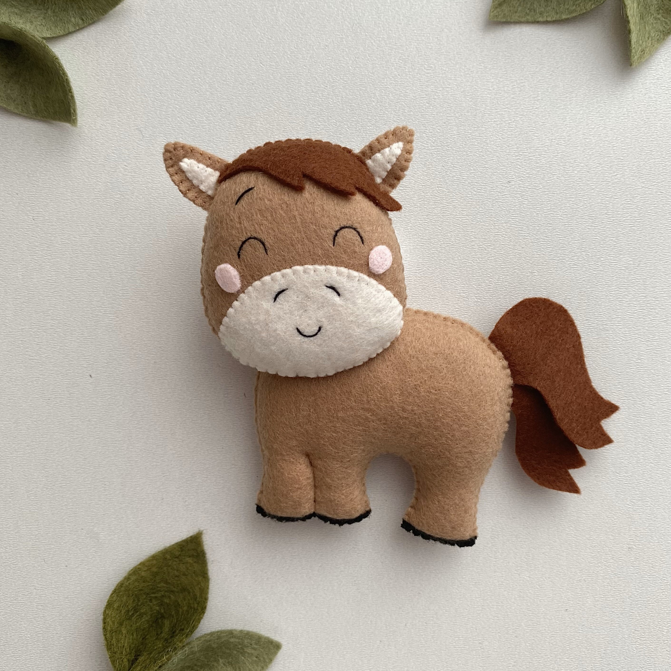 Farm Animals PDF Pattern, Felt Pattern Cow Horse Pig Chicken Goose, Set ...