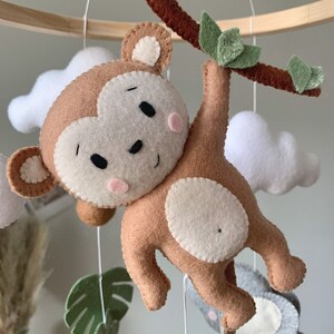 Safari Baby Mobile, Neutral Baby Mobile, Baby Mobile With Safari ...