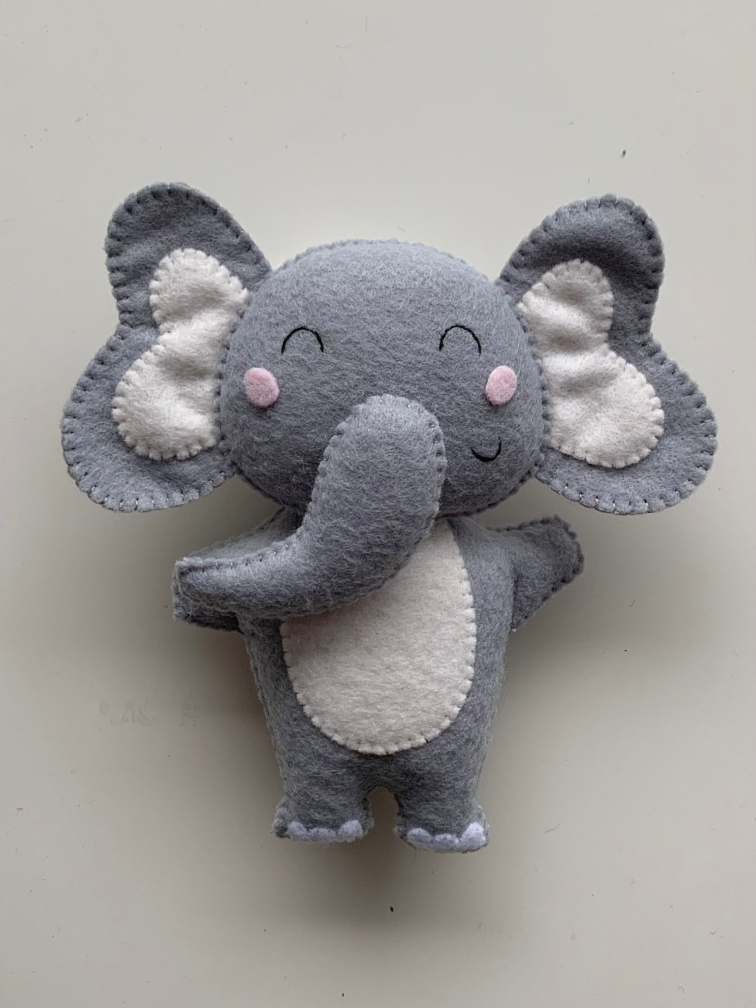 Elephant Felt Pattern, Safari Animals PDF Pattern, Sewing PDF Pattern ...