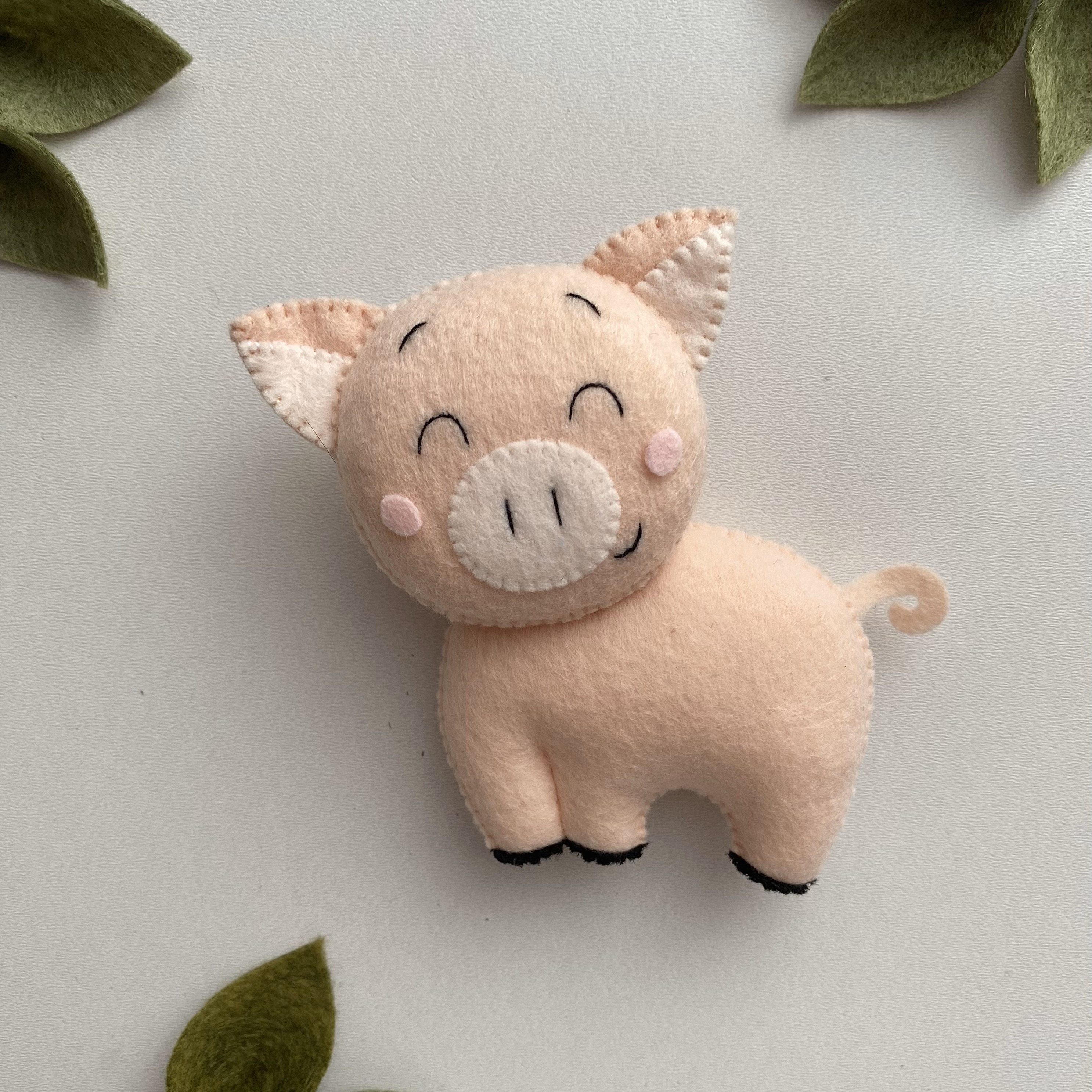 Farm Animals PDF Pattern, Felt Pattern Cow Horse Pig Chicken Goose, Set ...