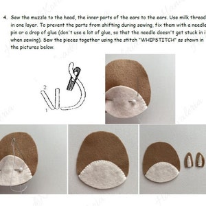 Farm Animals PDF Pattern, Felt Pattern Cow Horse Pig Chicken Goose, Set ...