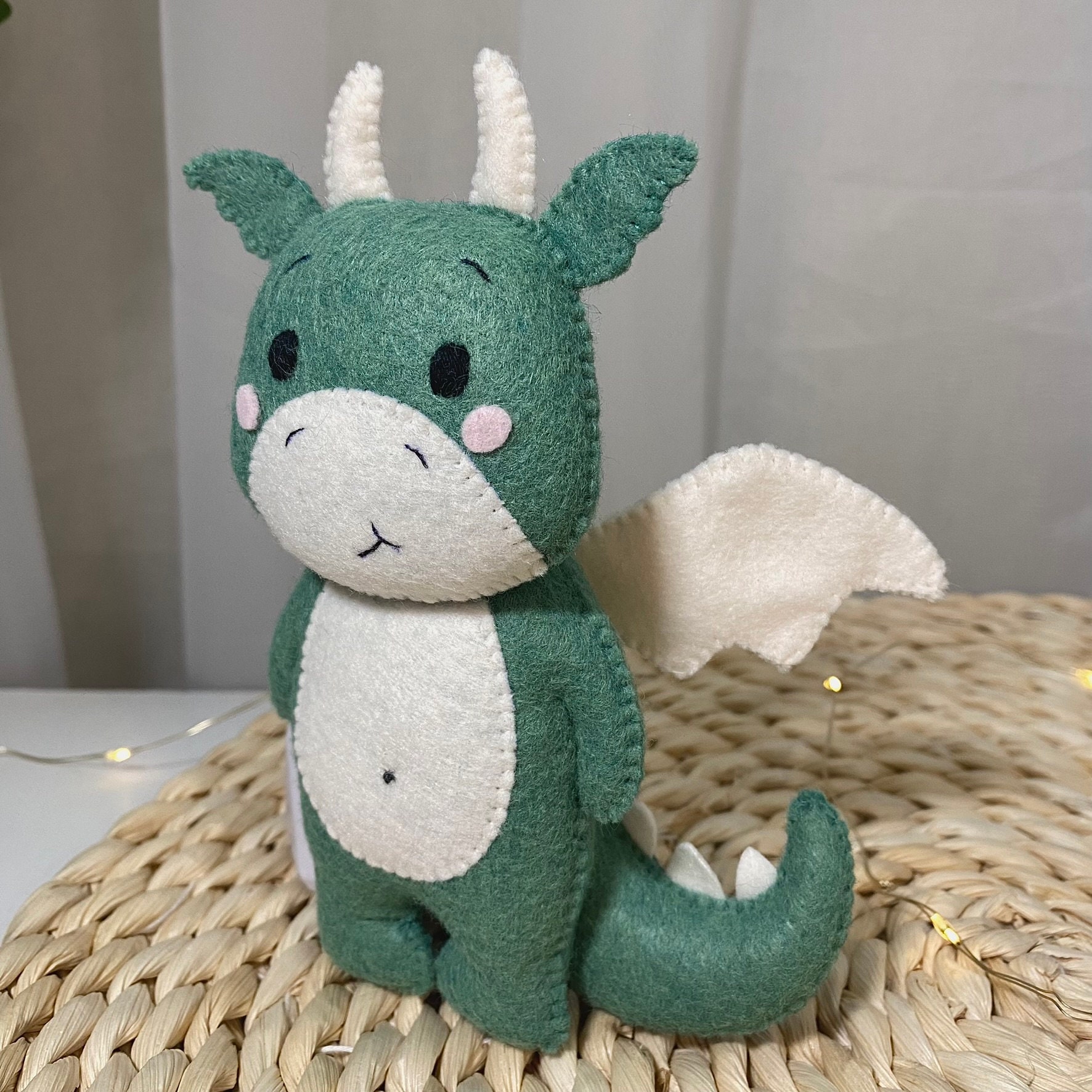 Felt Dragon PDF Pattern, Dragon Pattern Sewing, Cute Dragon Felt ...