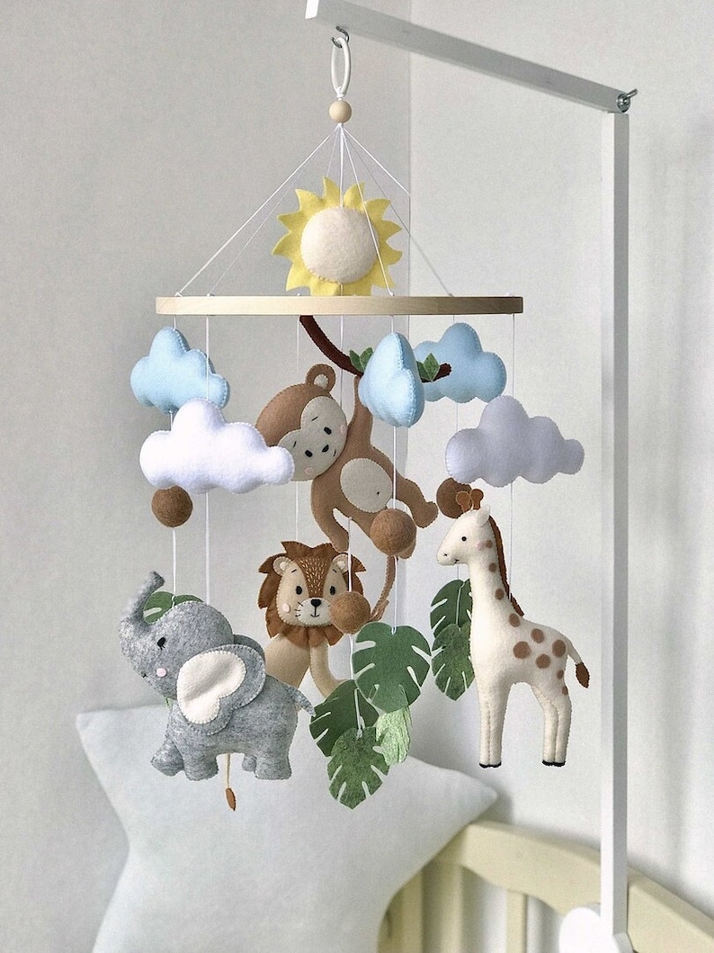 Safari Baby Mobile, Safari Animals Baby Mobile, Jungle Baby Mobile ...