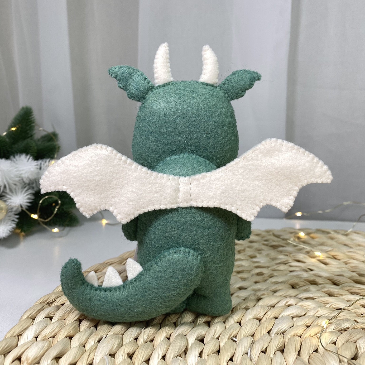 Christmas Green Dragon Pattern, New Year Dragon PDF Pattern, Christmas ...