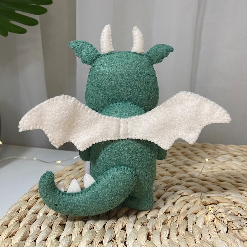 Felt Dragon PDF Pattern, Dragon Pattern Sewing, Cute Dragon Felt ...