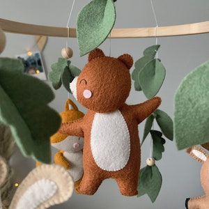 Woodland Baby Mobile, Forest Baby Mobile, Woodland Nursery Decor, Baby ...