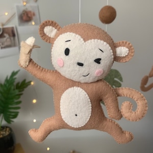 Safari Baby Mobiles, Mobile With Monkeys, Neutral Baby Mobiles, Nursery ...
