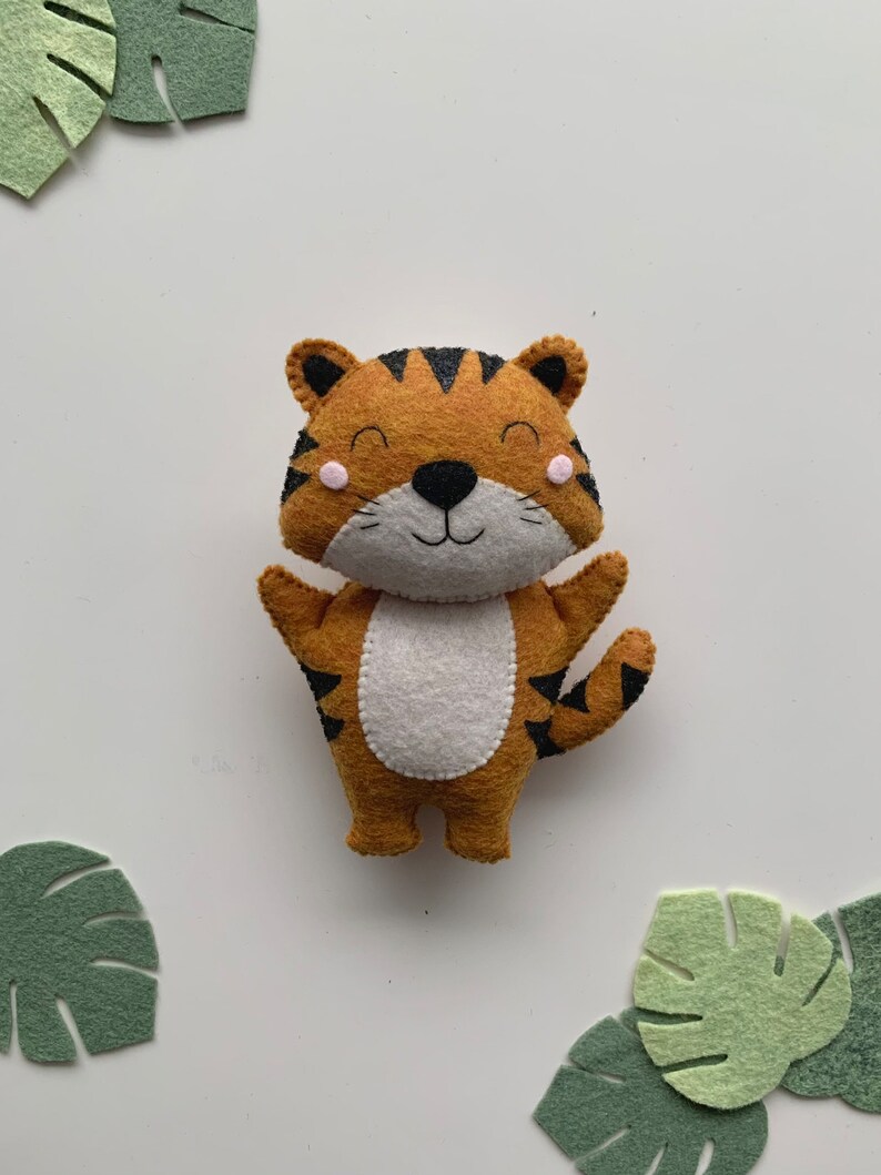 Safari Animals PDF Patterns Felt Pattern Elephant Tiger Lion - Etsy