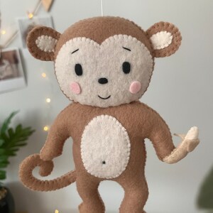 Safari Baby Mobiles, Mobile With Monkeys, Neutral Baby Mobiles, Nursery ...