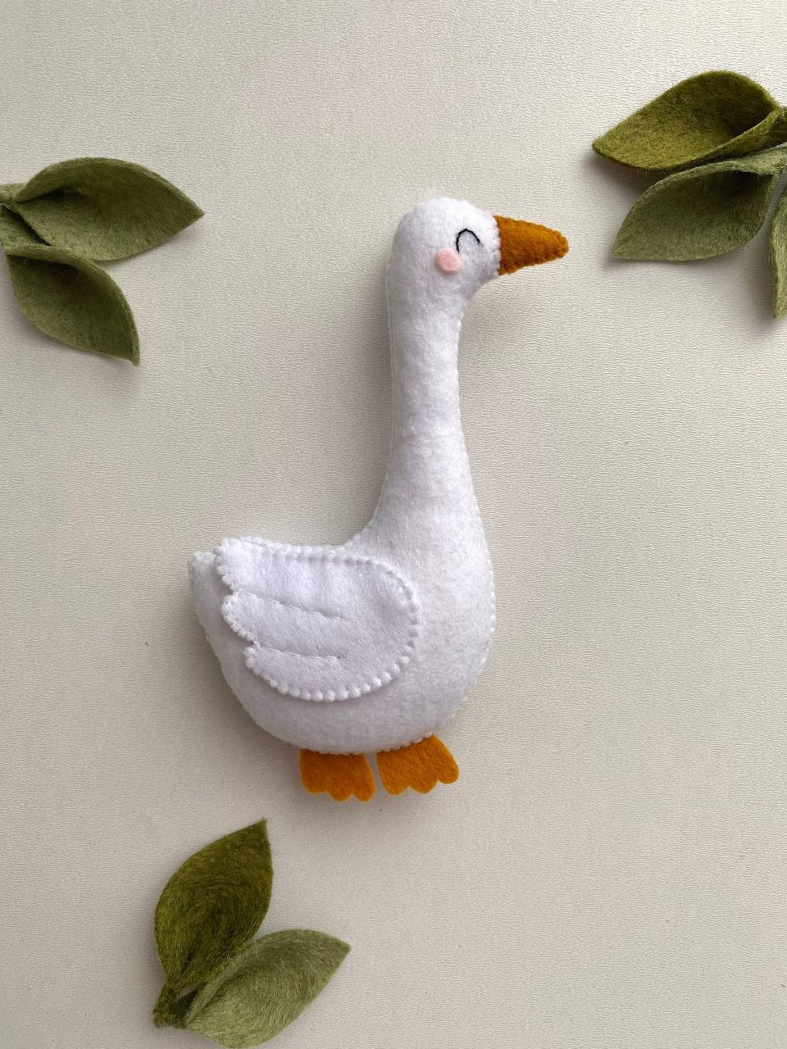 Goose Felt Pattern, Farm Animals PDF Pattern, Pattern Felt Toys Geese ...