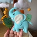 Safari Baby Mobile, Baby Mobile With Safari Animals Elephant Monkey ...
