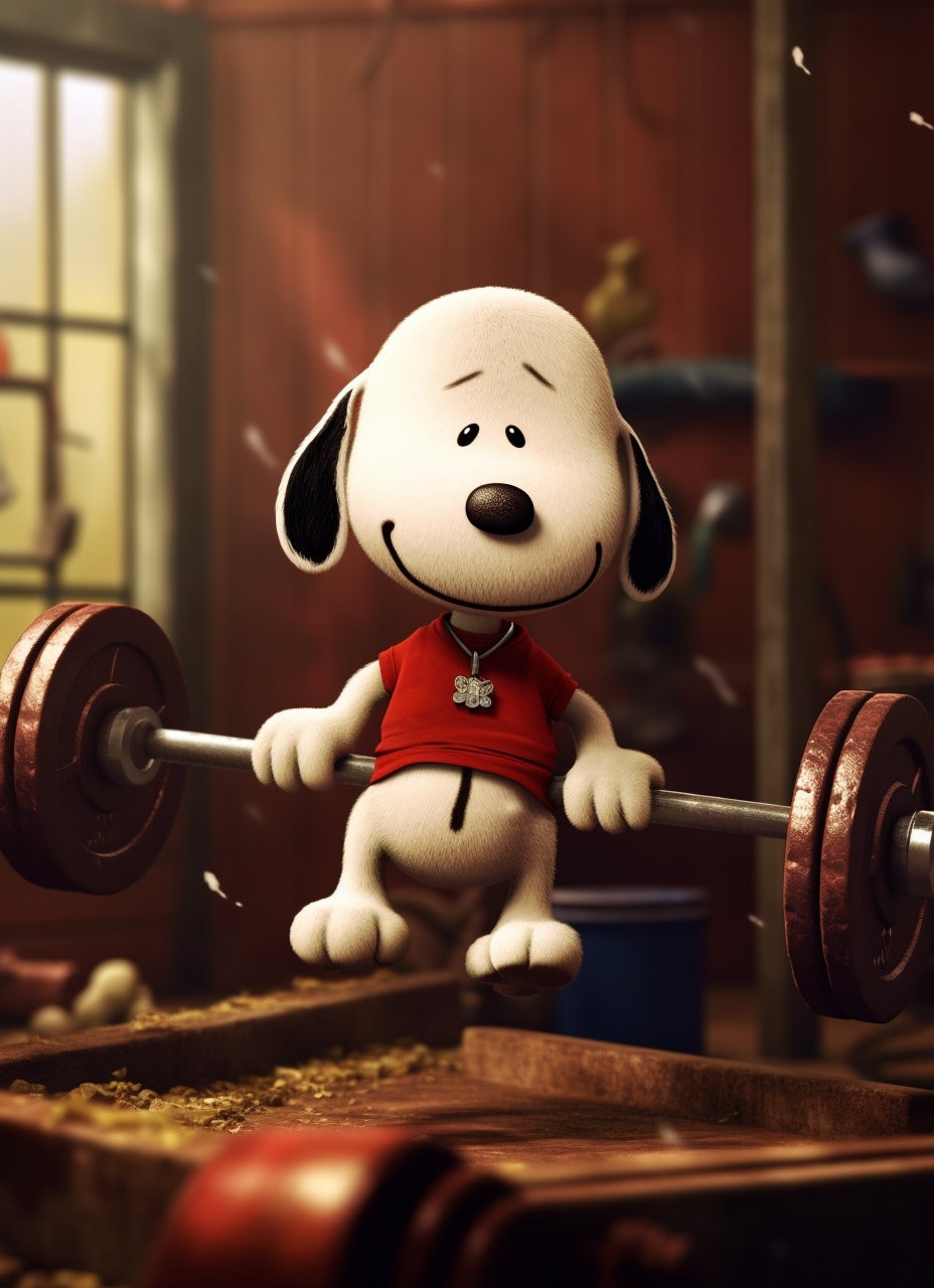 Bodybuilding Snoopy