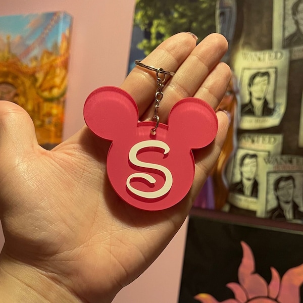 Acrylic Mouse Keychain - Etsy