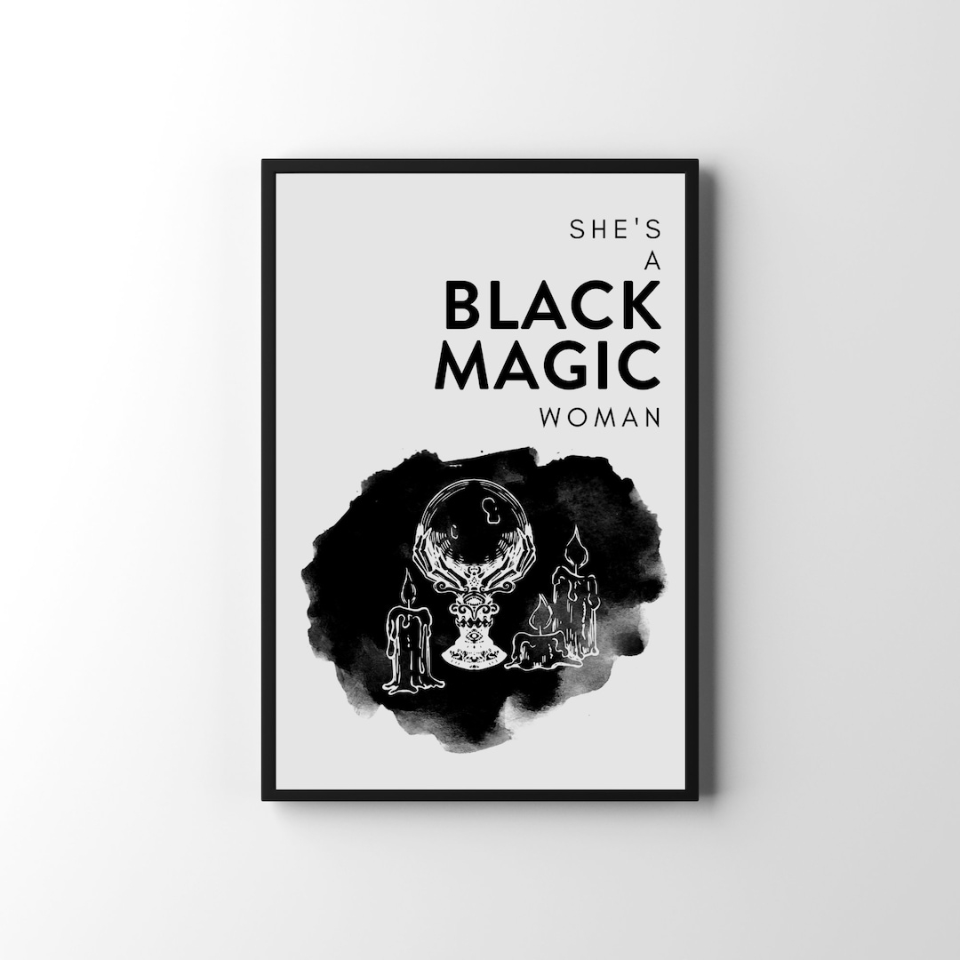 Fleetwood Mac Print Black Magic Woman Minimalist Print Song Lyrics ...