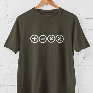 Math Symbols Unisex Adult T Shirt. Science. Teacher. School. - Etsy