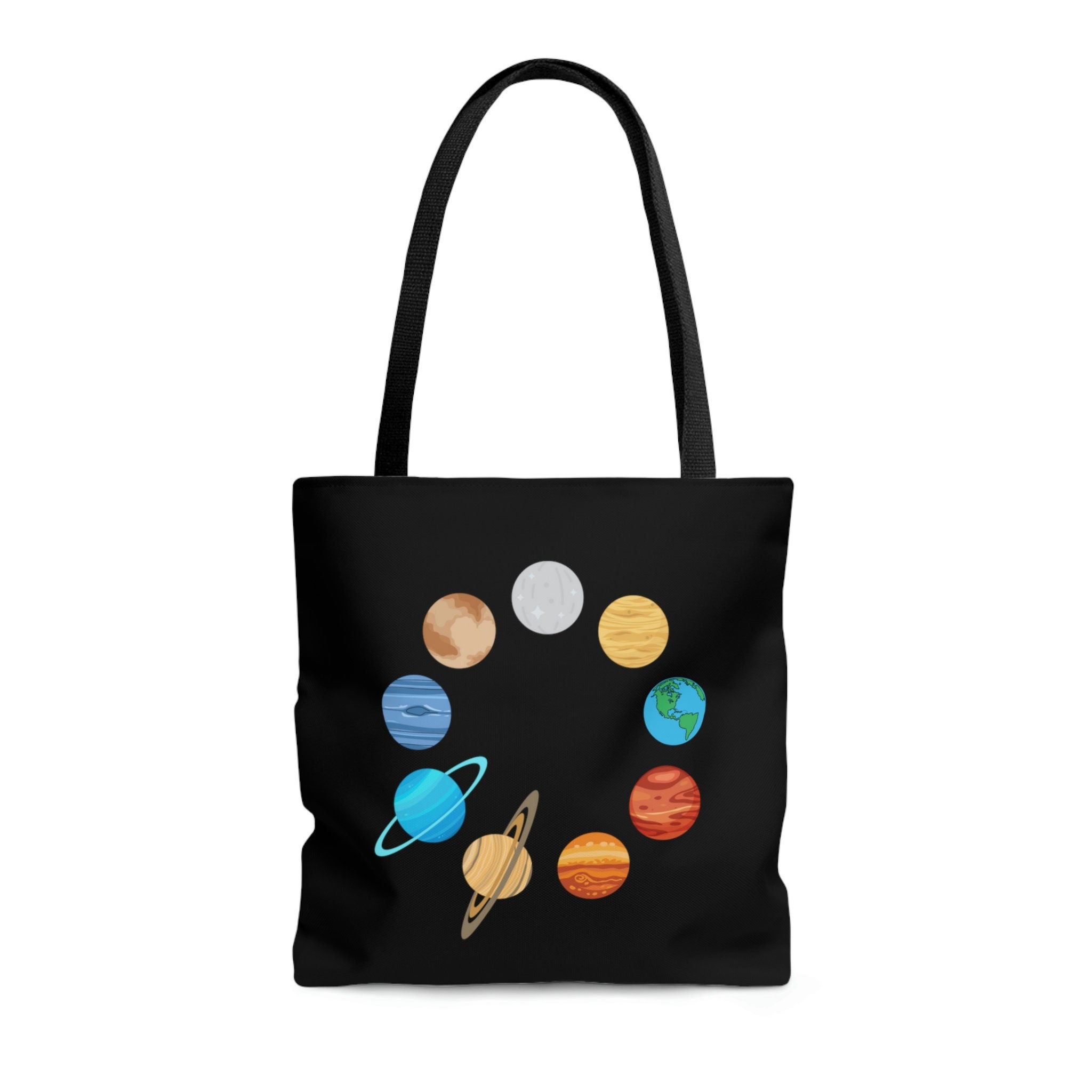 Solar System No 2 Tote Bag. Graphic Circle Design. Astronomy. Outer Space. Stars and Planets ...