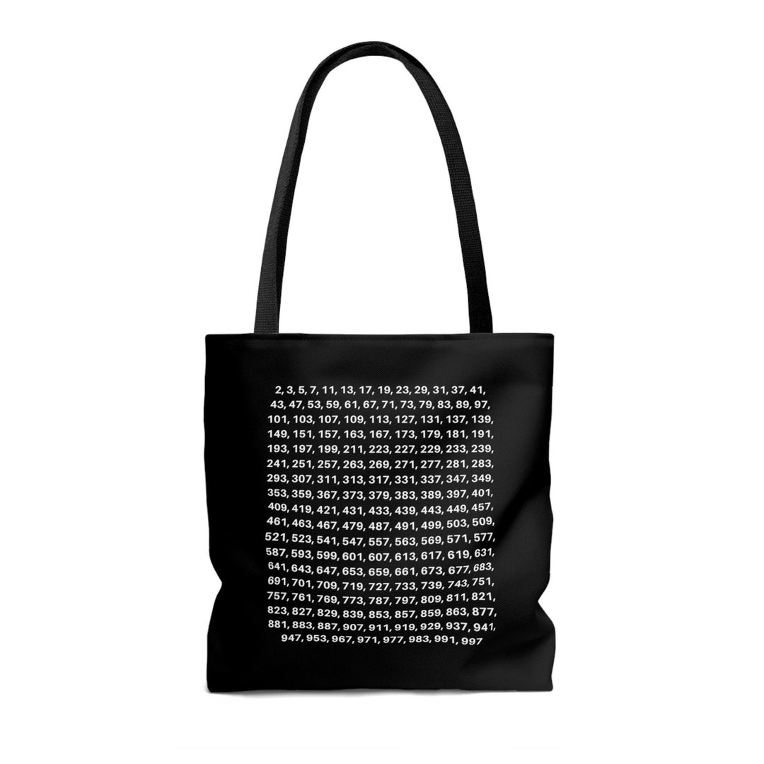 Prime Numbers Tote Bag Black - Etsy