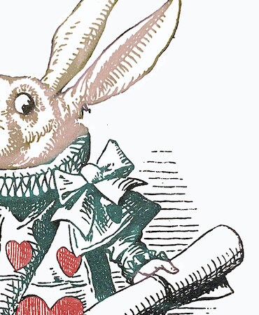 Printable Image of the White Rabbit Which is Part of a Collection ...