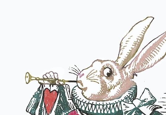 Printable Image of the White Rabbit Which is Part of a Collection ...