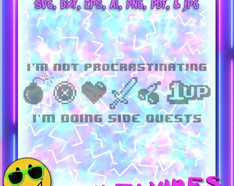 Side Quests Svg - Etsy