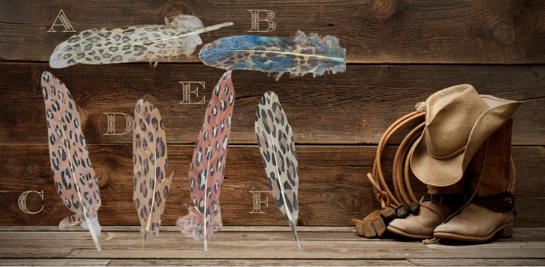 Animal Print Custom Feathers- MULTIPLE PRINTS AVAILABLE! - Etsy