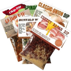 6 Pack Variety Dry Dip Mix- Seasoning Mix - Party & Appetizer Food ...