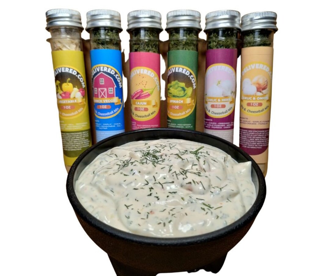 Dip Mix Seasoning Party & Appetizer Food Are 6 Dips in Tubes Birthday ...