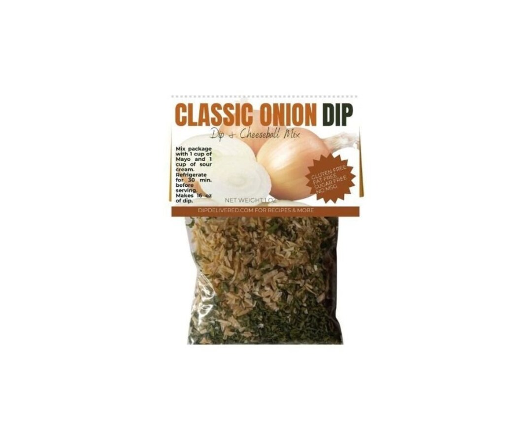Classic Onion Dry Dip Mix Seasoning Herbs. Party & Appetizer Food ...