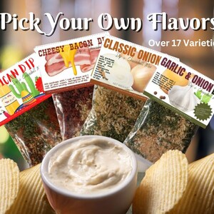 10 Pack Mix & Match Dry Dip Mix Packets You Pick Flavors Choose From 17 ...
