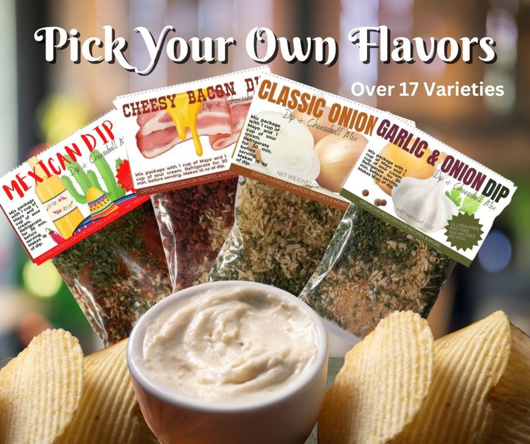 Pick Your Own Flavors 4 Pack Dip Mix Packages Perfect for Appetizers ...
