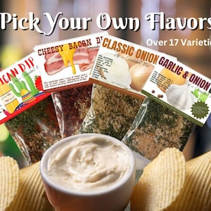 Pick Your Own Flavors 4 Pack Dip Mix Packages Perfect for Appetizers ...