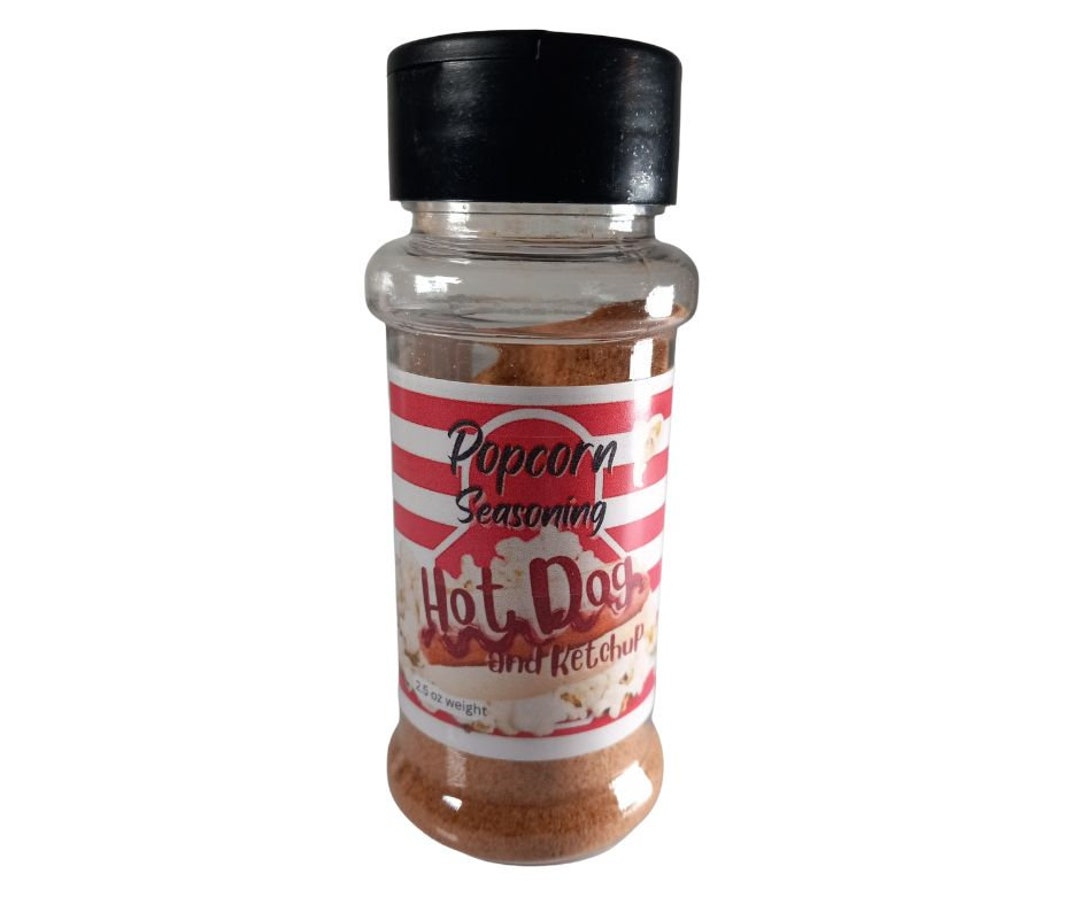 Hot Dog W Ketchup Popcorn Seasoning 2.5 Oz Bottle With Shaker Lid Spice ...