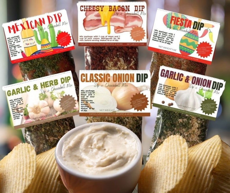 Pick Your Own Flavors 4 Pack Dip Mix Packages Perfect for - Etsy