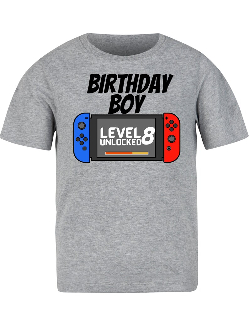 Gamer Birthday Svg Level up Svg 8th Birthday Svg Boys - Etsy
