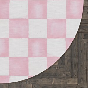 Pink Vintage Cheque Area Rug | Checkered Rug | Chessboard | Alice in ...